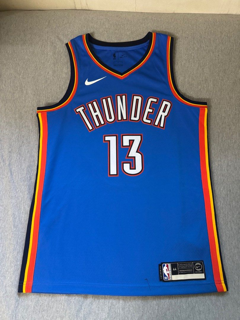 Nike NBA OKC Thunder Paul George jersey, Men's Fashion, Activewear on ...
