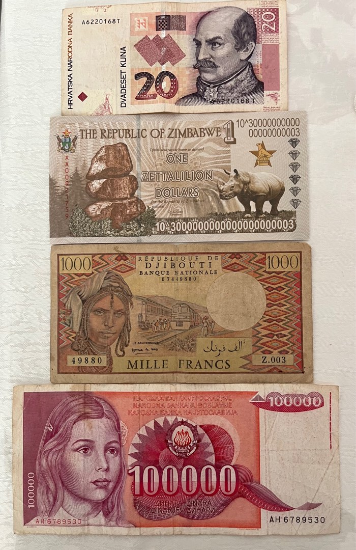Obscure, Old, No-longer issued foreign currencies. Listed price is for ...