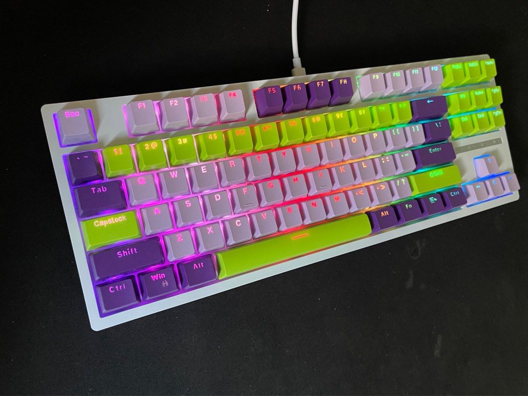 Orchid RGB Custom Gaming Mechanical Keyboard | 80% Layout | TKL | Brown ...