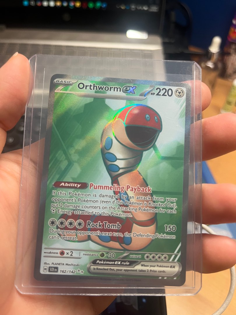 Orthworm ex full art stellar crown pokemon tcg, Hobbies & Toys, Toys ...
