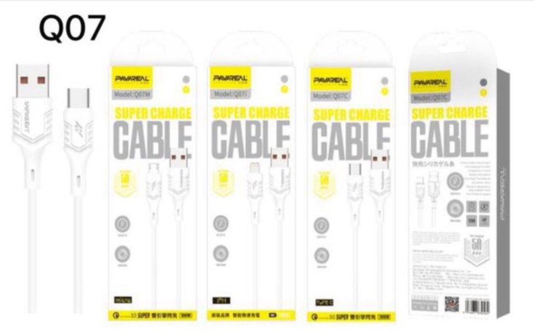 PAVAREAL Q07 6A Super Charge Cable 1 Meter, Mobile Phones & Gadgets ...