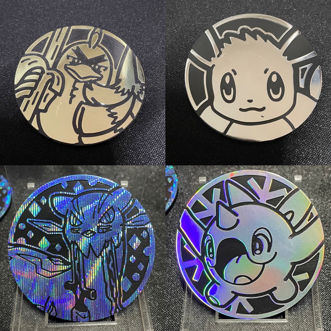 (read desc) Pokemon official coin eevee cetoddle Sirfetch'd chien pao ...