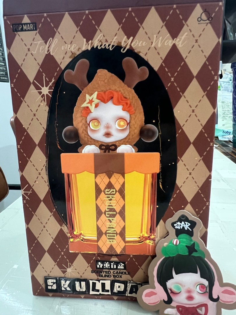 Popmart Skullpanda candle, Hobbies & Toys, Toys & Games on Carousell