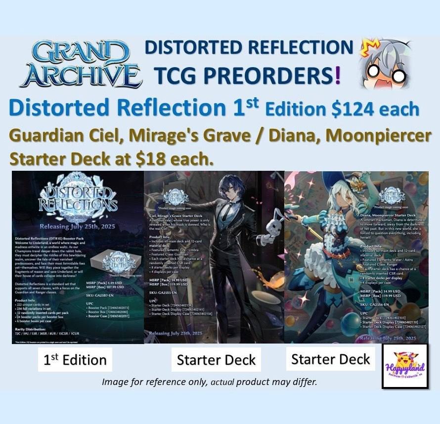 (Preoreder) Grand Archive TCG Distorted Reflections (DTR) Booster Boxes / Guardian Ciel, Mirage ...