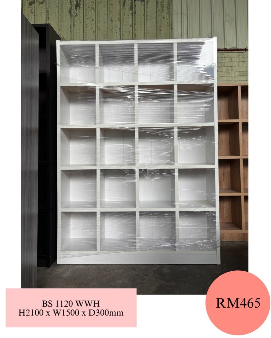 Rak Buku 20 petak, Furniture & Home Living, Furniture, Shelves ...