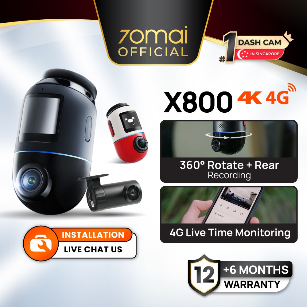 【READY STOCK】70mai Omni 360° 4K X800 Dash Cam 4G GPS AI Parking ...