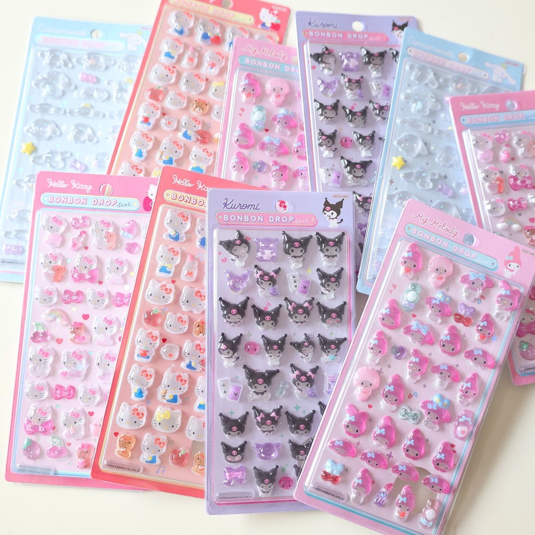 sanrio and mofusand bon bon drop stickers, Hobbies & Toys, Stationery ...