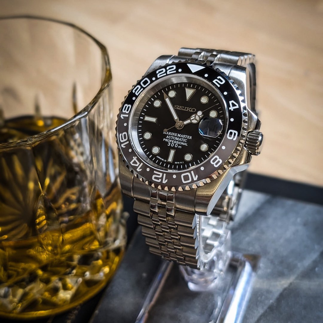 Seiko BruceWayne Submariner NH35 Automatic, Fesyen Pria, Jam Tangan di ...
