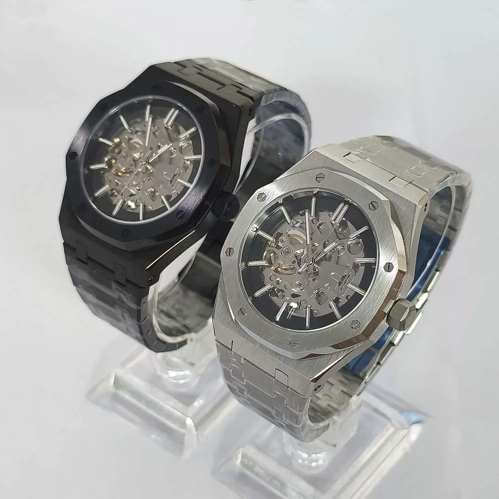 Seiko mod skeleton custom series, Men's Fashion, Watches & Accessories ...