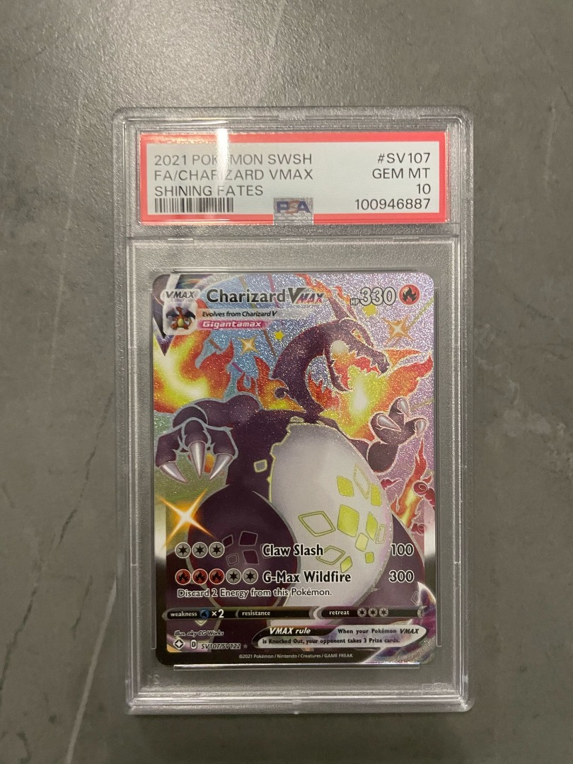 Shiny Charizard Vmax PSA 10, Hobbies & Toys, Toys & Games on Carousell