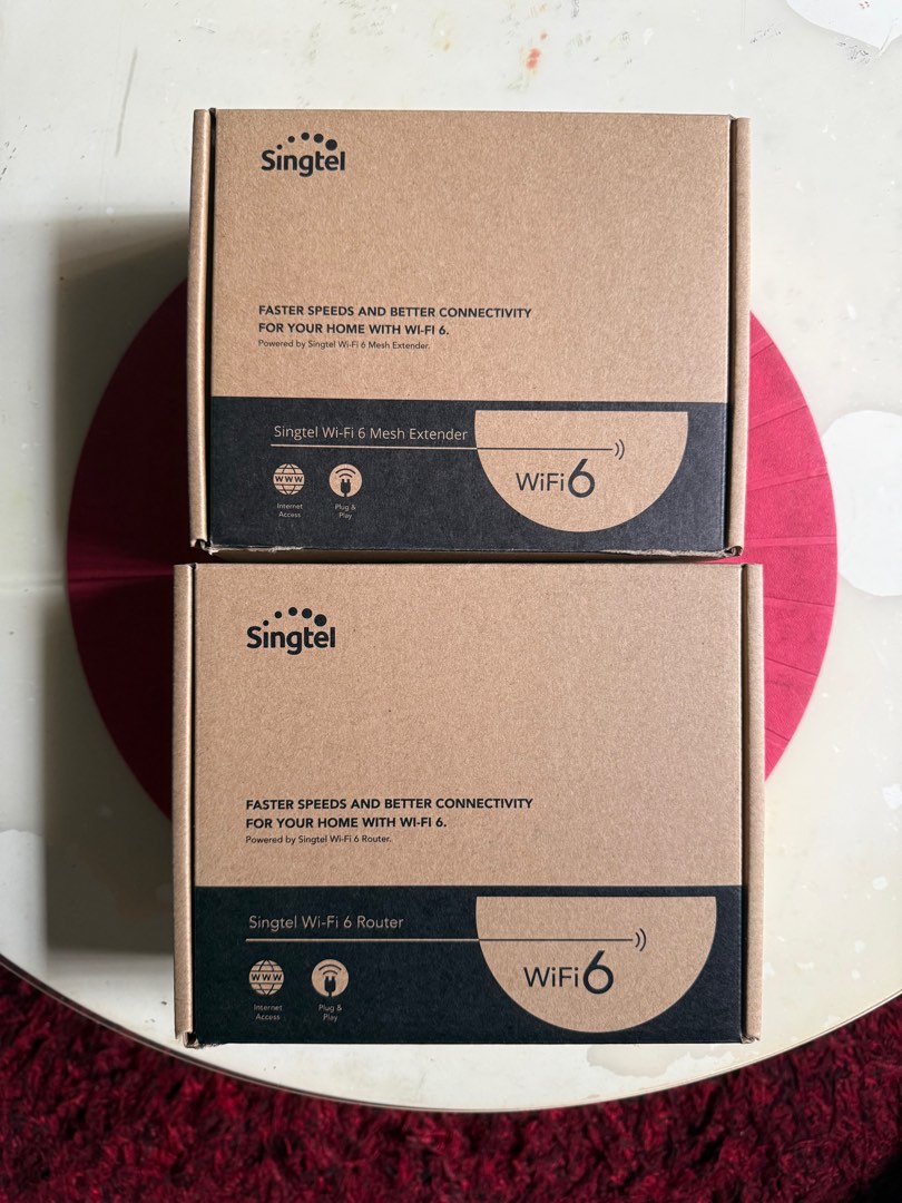 Singtel Wi-Fi 6 Router & Mesh Extender, Computers & Tech, Parts ...