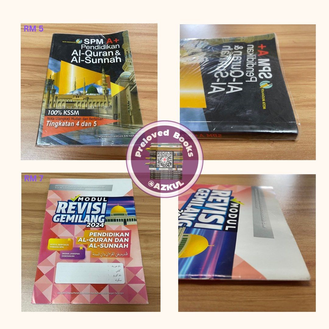 SPM Pendidikan Al-Quran Dan Al-Sunnah PQS Modul Revisi Gemilang Nota Books, Hobbies & Toys ...