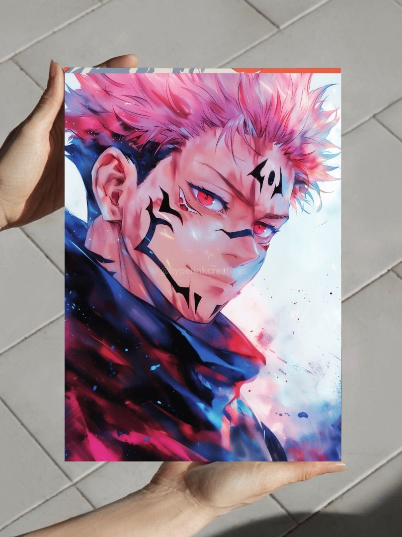 Sukuna Metal Print | HD Anime Wall Art | Premium Metal Poster | Jujutsu ...