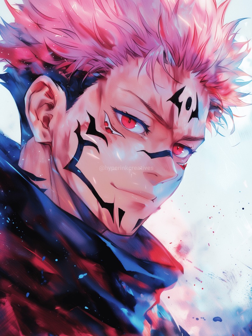 Sukuna Metal Print | HD Anime Wall Art | Premium Metal Poster | Jujutsu ...