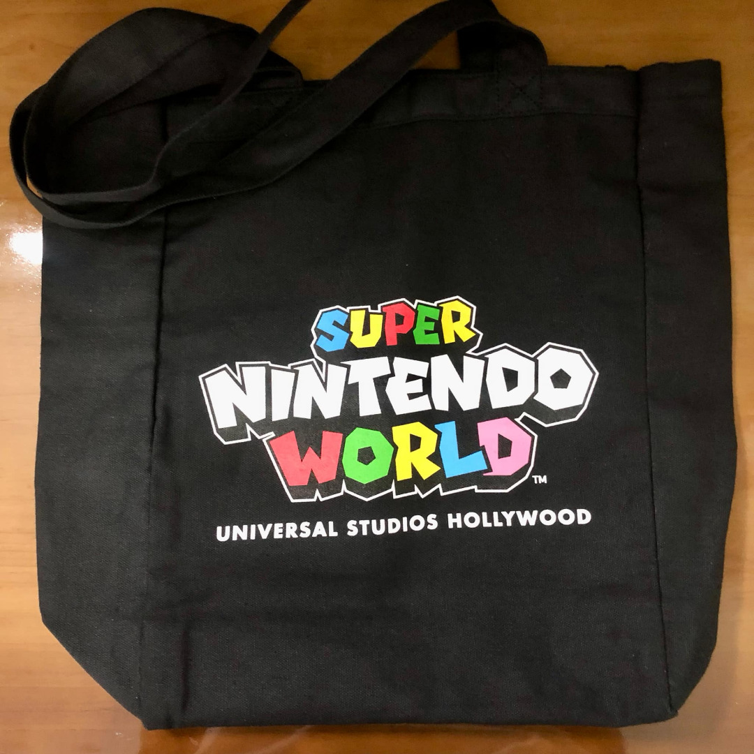 Super Nintendo World From Universal Studios Hollywood Black Tote Bag ...