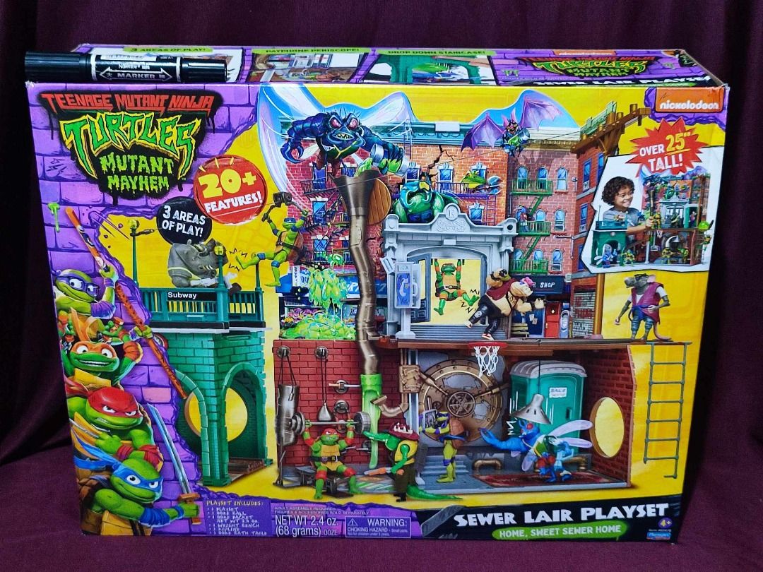 TEENAGE MUTANT NINJA TURTLES - Mutant Mayhem Sewer Lair Playset by ...