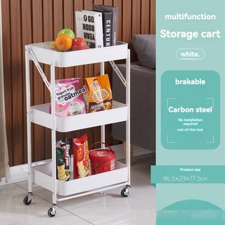 IKEA Metal Trotten Trolley, Furniture & Home Living, Furniture, Shelves ...