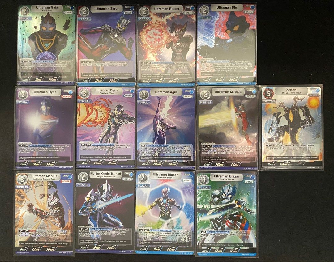 Ultraman Card Game Singles [RR] BP02: Vortex of Crimson and Azure, Hobbies & Toys, Toys & Games ...