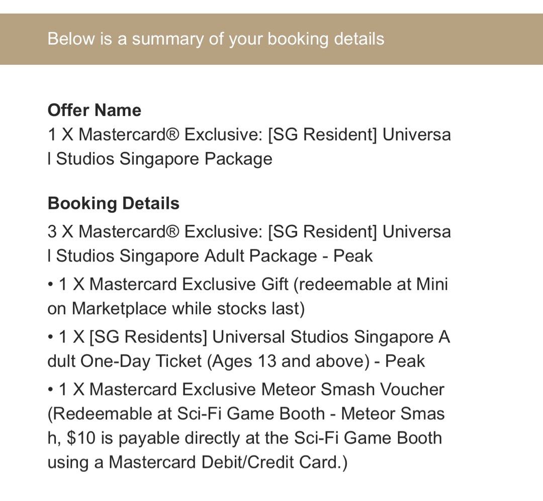 USS Ticket, Tickets & Vouchers, Event Tickets on Carousell