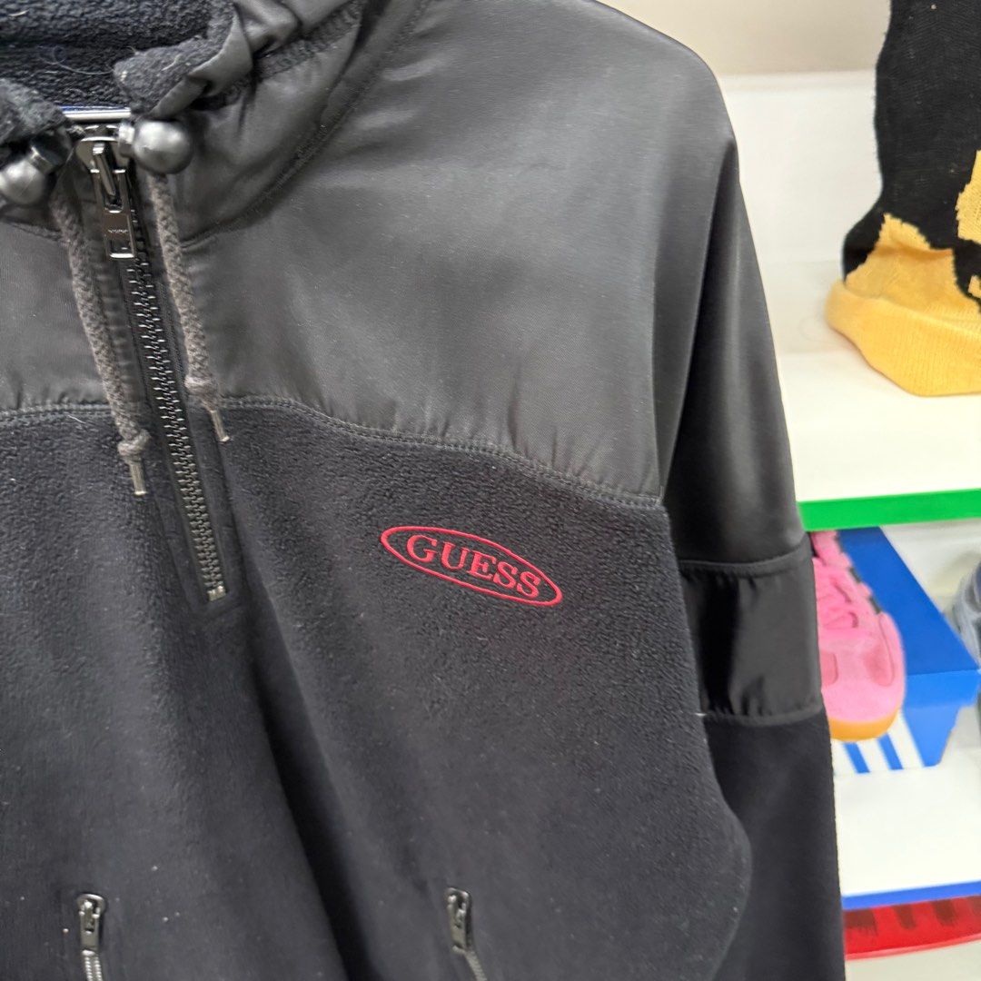 Vintage Guess Fleece Jacket, Men's Fashion, Coats, Jackets and ...