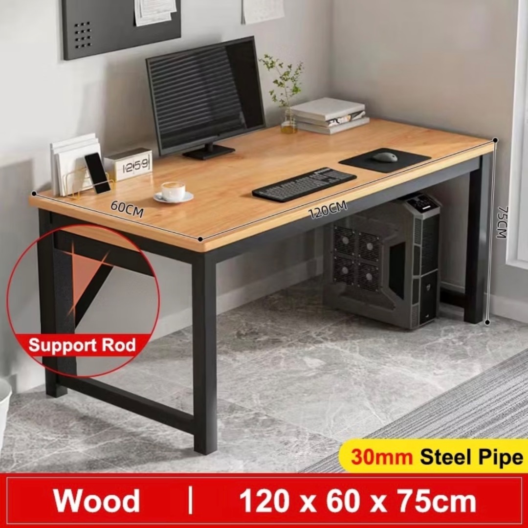 Wooden Work Table | Heavy Duty Study Table | Modern Computer Desk ...
