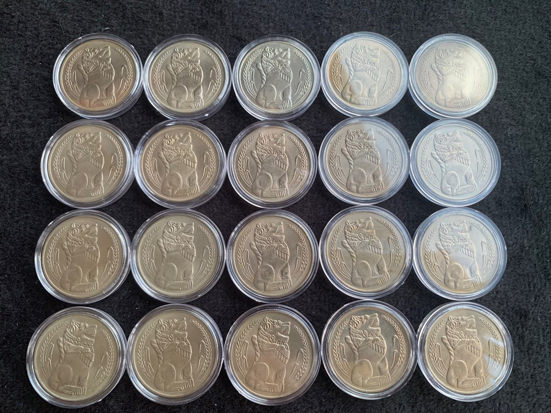 Y262 - Singapore Merlion $1 Dollar Coins (20 Coins), Hobbies & Toys ...