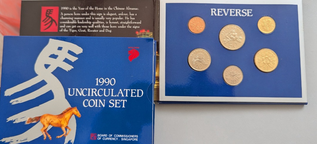 1990 Uncirculated Coin Set, Hobbies & Toys, Memorabilia & Collectibles ...