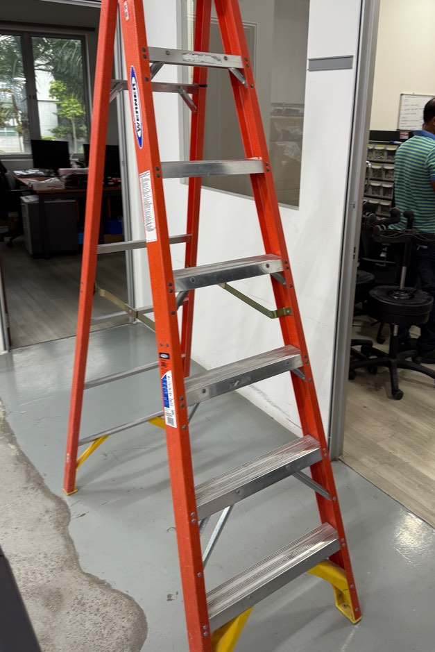 6 steps fiber ladder, Furniture & Home Living, Home Improvement ...