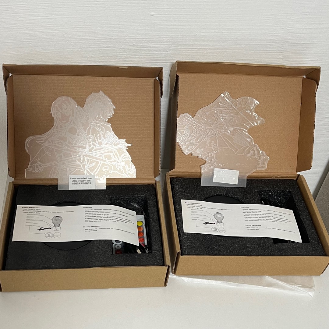 anime led light up remote control lamps (SAO sword art online demon ...