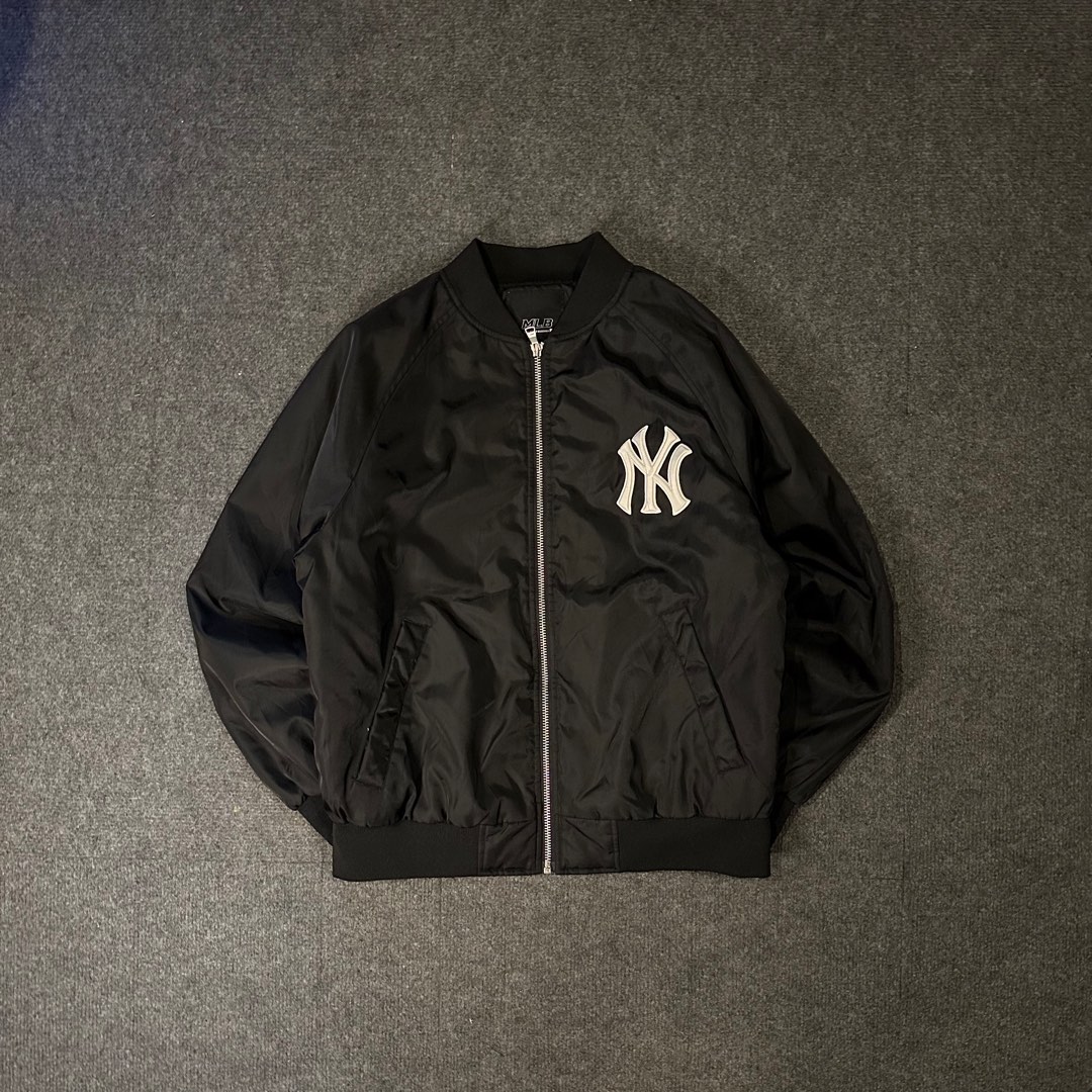 AUTHENTIC NY MLB BOMBER JACKET, Men's Fashion, Tops & Sets, Hoodies on ...
