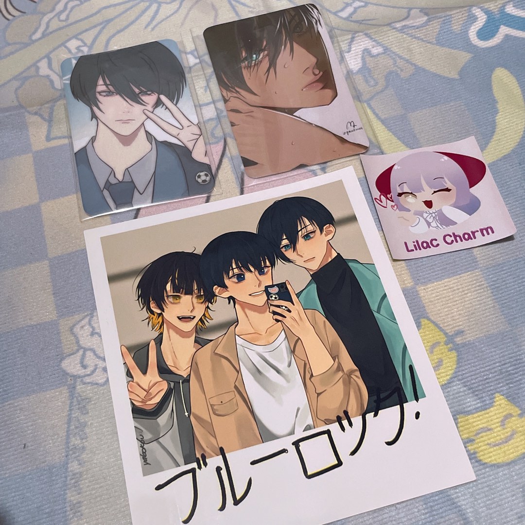 Blue Lock BLLK Rin Itoshi Merch Set Print Photocard, Hobbies & Toys ...