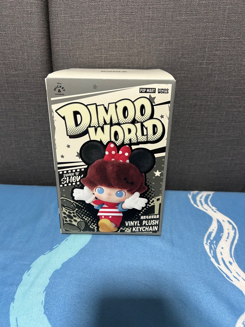 BNIB Popmart DIMOO WORLD × DISNEY Series-Vinyl Plush Keychain (Pluto's ...