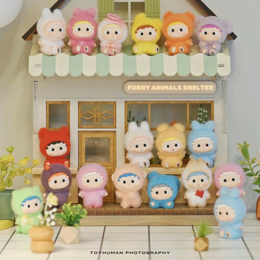 [BRAND NEW! HEYONE] HEYONE OZAI FURRY ANIMALS SHELTER MINI POPBEANS ...