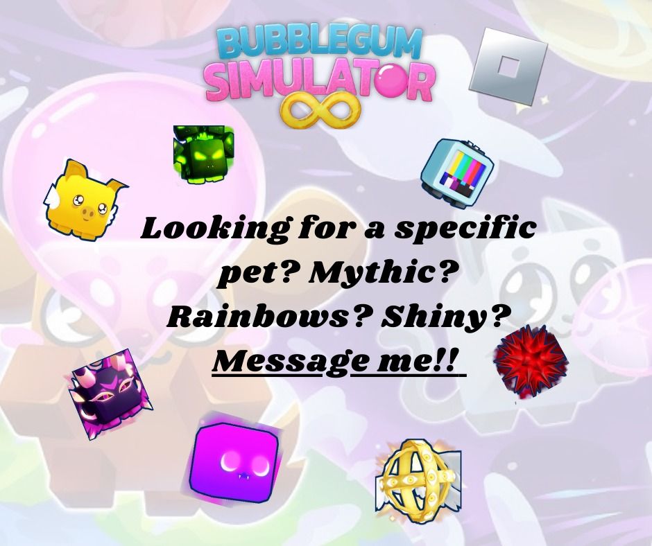 Bubble Gum Simulator Infinity (BGSI) pets | secret and very rare pets ...