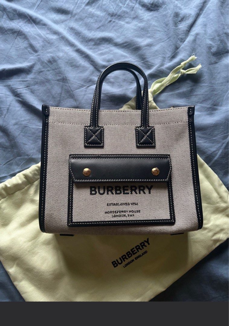 Burberry Mini Freya Tote, Women's Fashion, Bags & Wallets, Cross-body ...