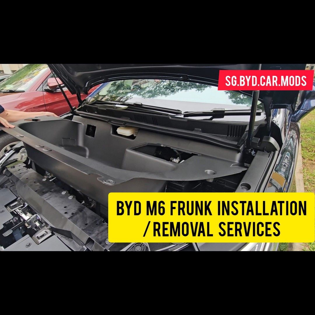 BYD M6 - Frunk Installation / Removal / Repair / Help Service, Car ...