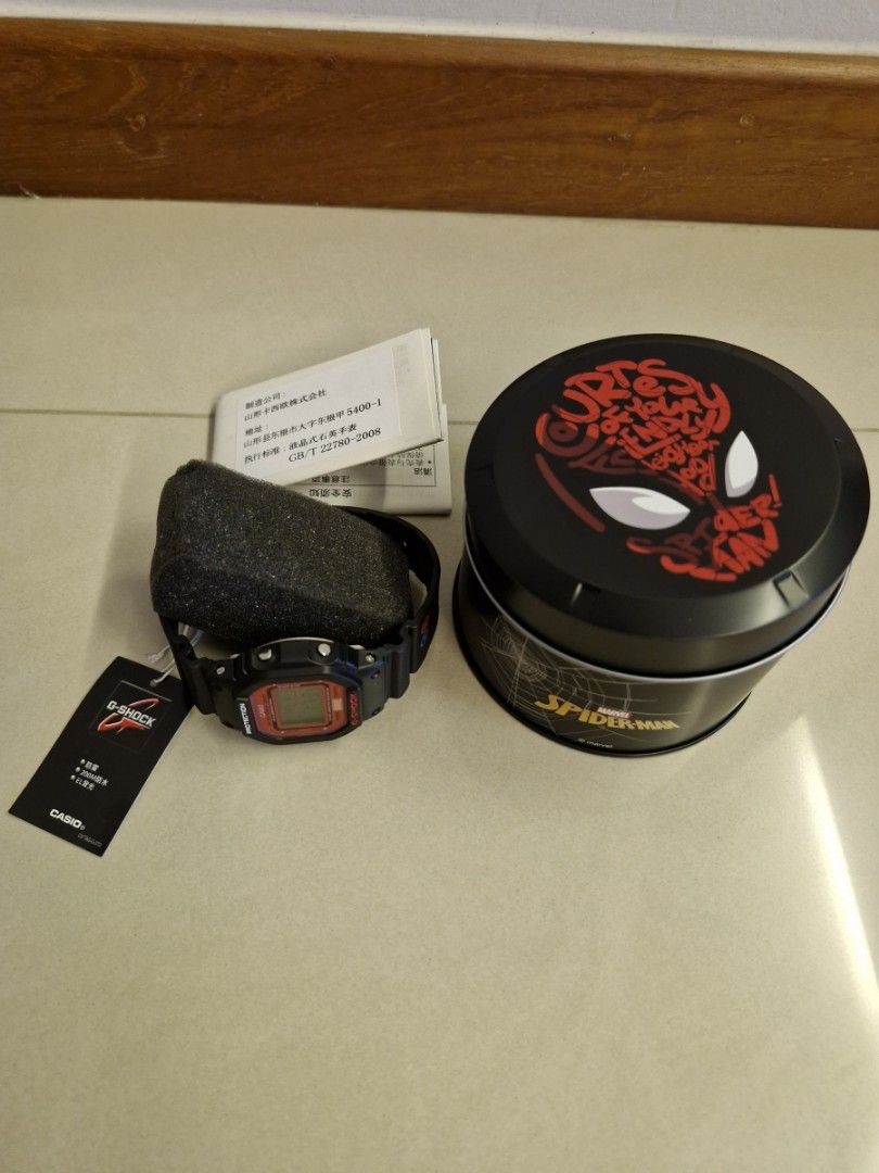 Casio G-Shock Watch Marvel Avengers Collection "SPIDER-MAN" DW-5600 ...