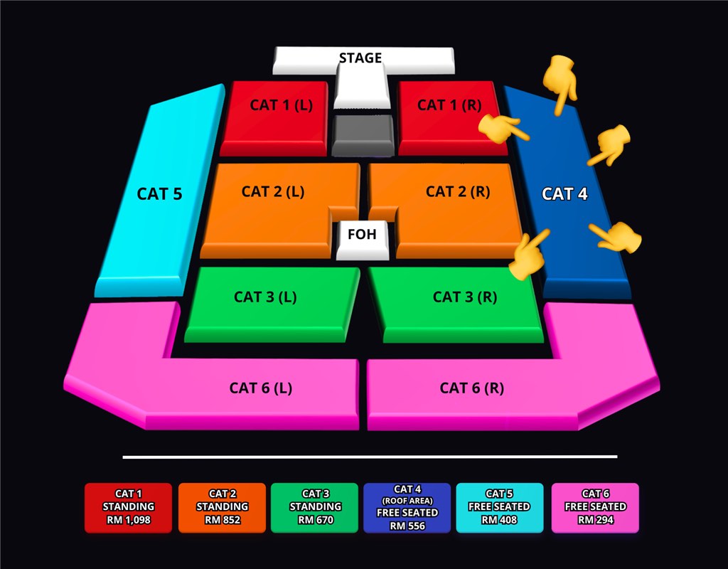 [CAT4 roof seated] K-POP BIG2 Super Concert (G)I-DLE & BAMBAM, Tickets ...