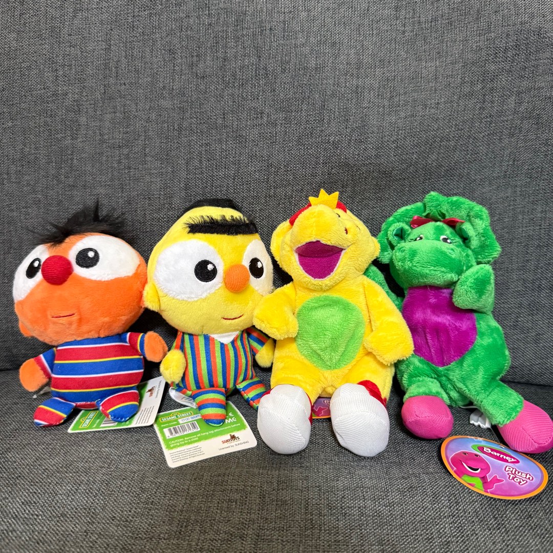 [CLEARANCE SALE] Sesame Street Ernie and Bert + Barney BJ and Baby Bop ...