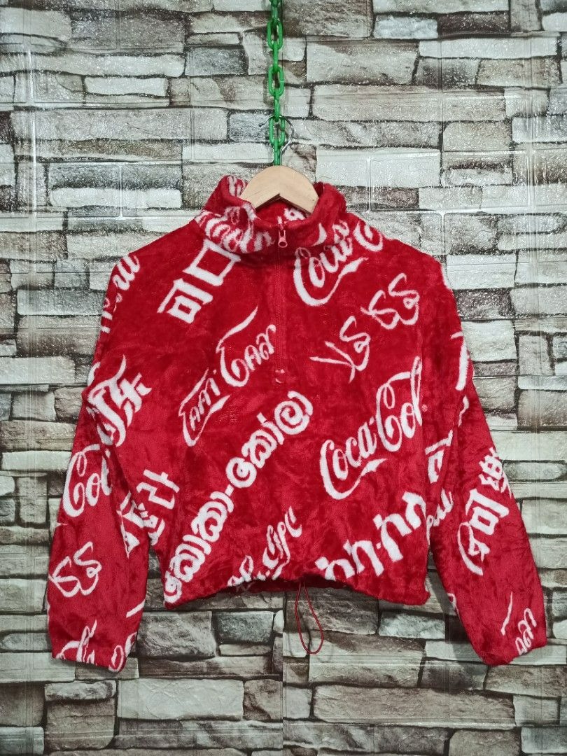 Coca-Cola Limited Edition Language Fleece Sweater (Preloved), Women's ...