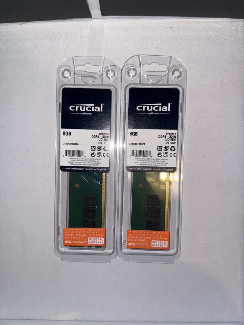 Crucial ram 16GB, Computers & Tech, Parts & Accessories, Computer Parts ...