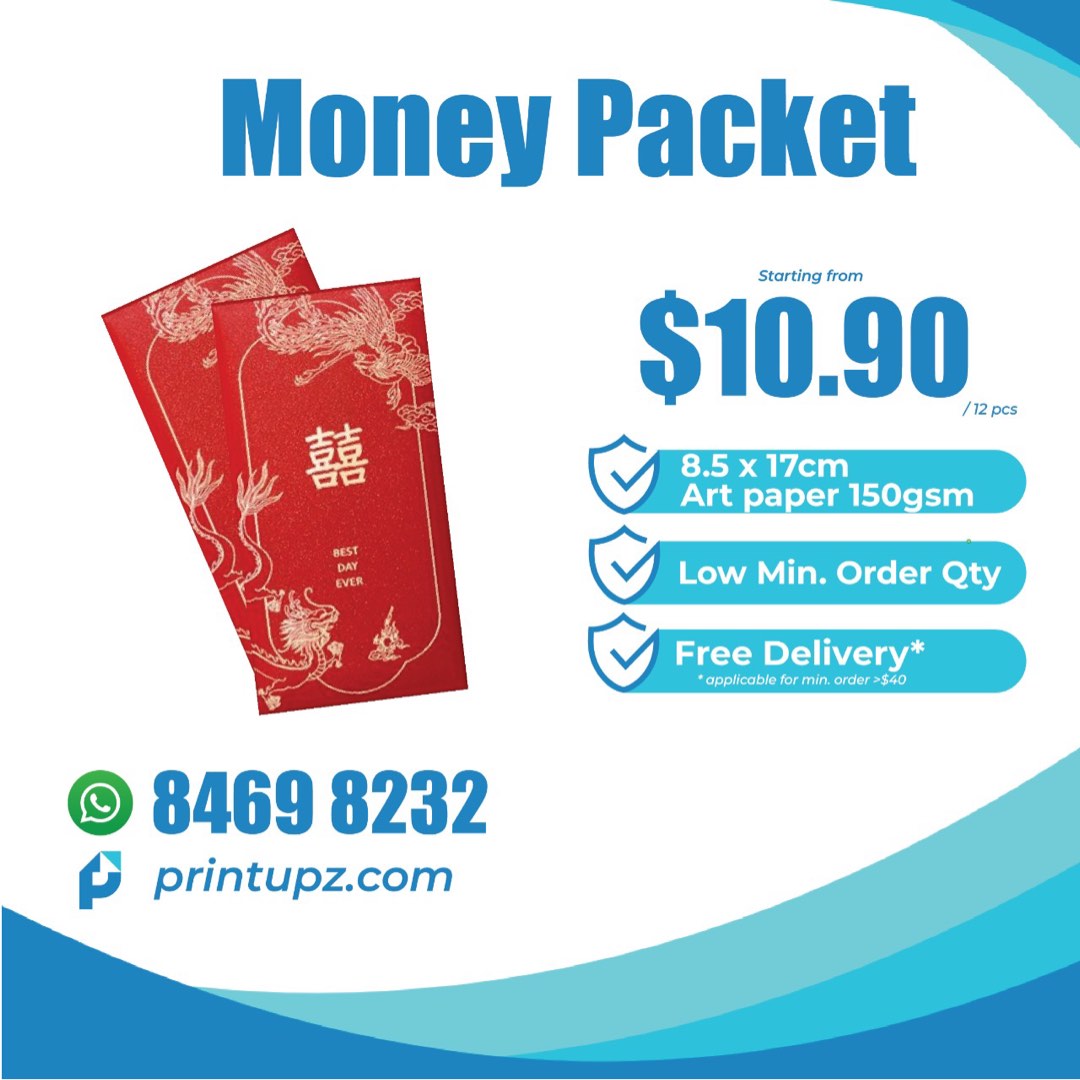 Custom Angpao | Money Packet, Hobbies & Toys, Stationery & Craft, Art ...