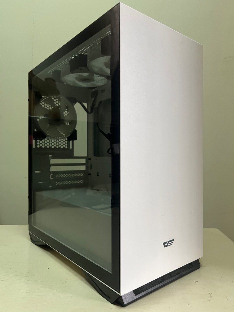 darkFlash 大飛 DLM22 側透機殼 內含五顆C7 ARGB PWM風扇+ARGB Master RC1 ARGB控制器, 電腦及 ...