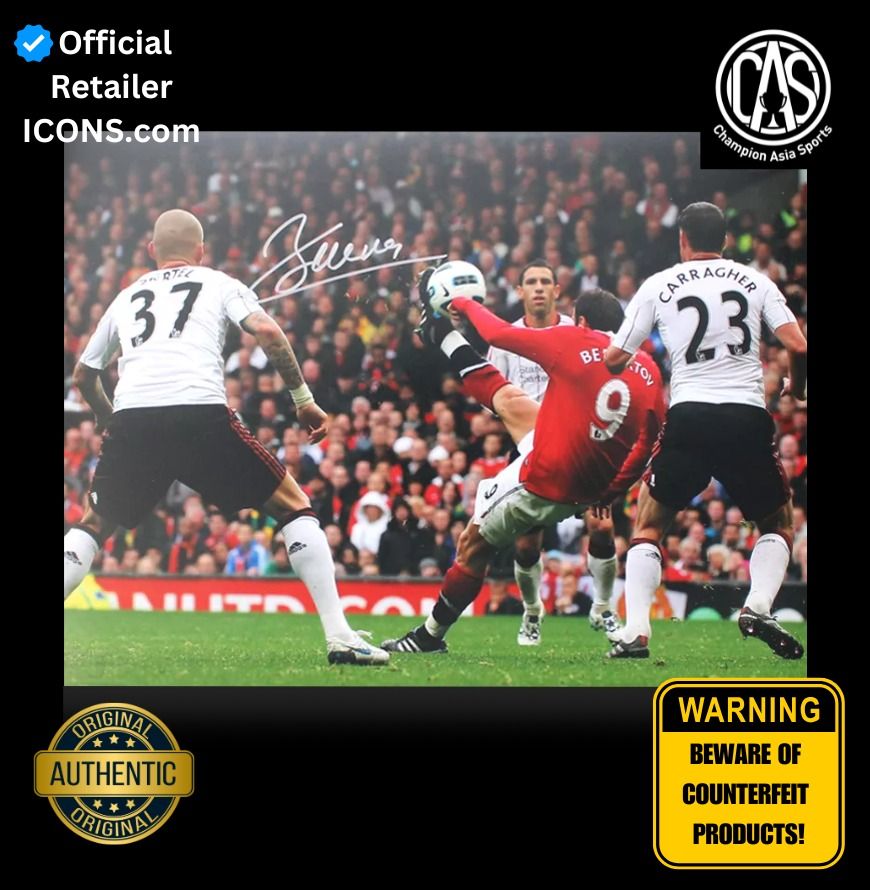 Dimitar Berbatov Signed Manchester United Photo: Overhead Kick v ...