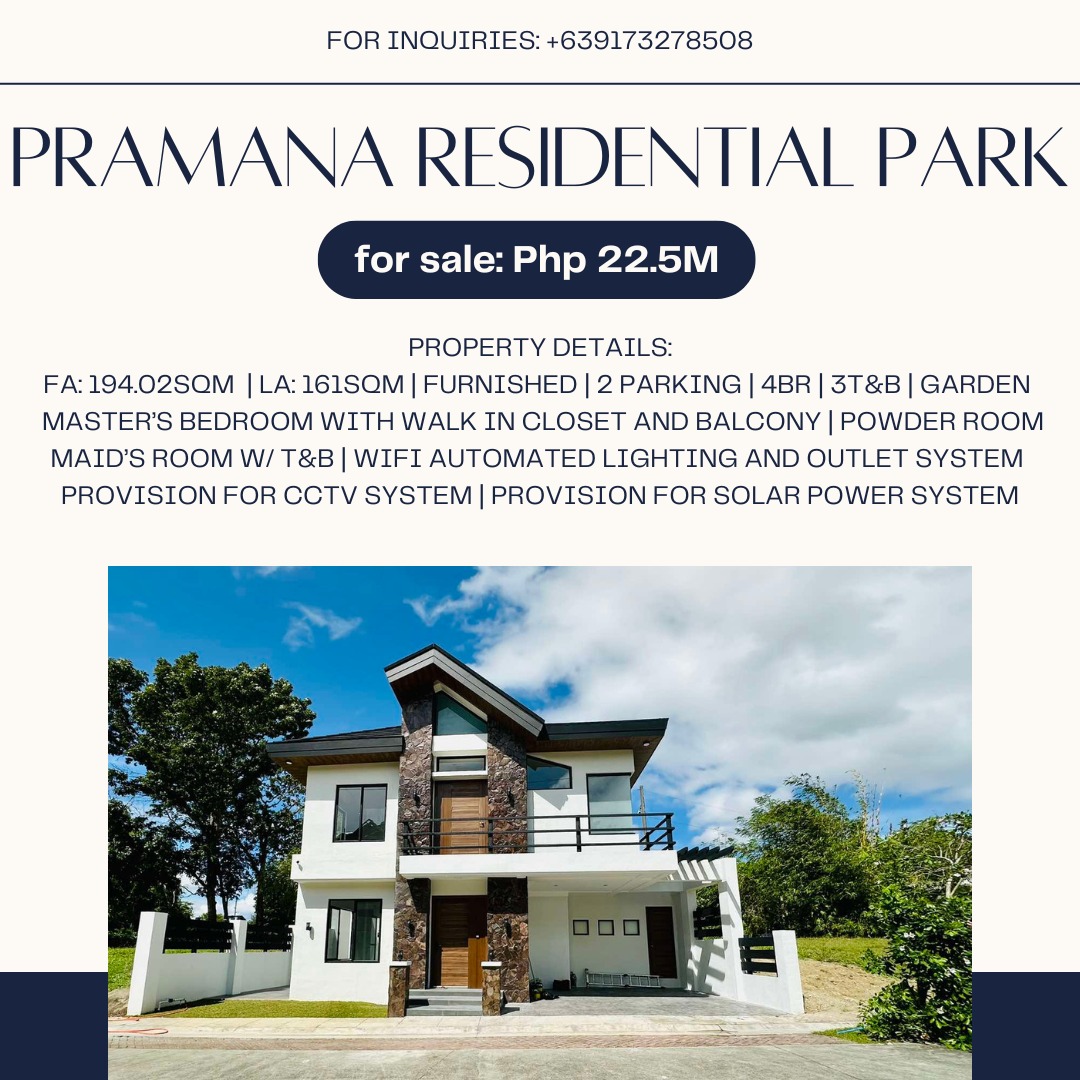 **direct listing** Pramana Residential Park brand new 4br house and lot ...