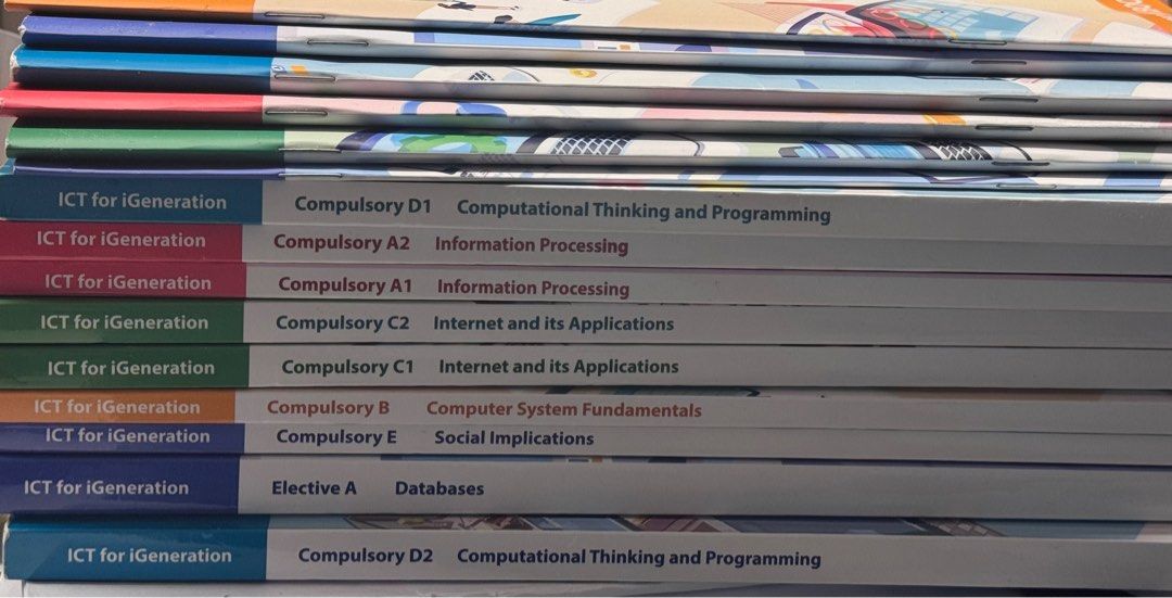 DSE ICT 電腦科 教科書 ict for generation 書+workbook 英文, 興趣及遊戲, 書本 & 文具, 教科書 - Carousell