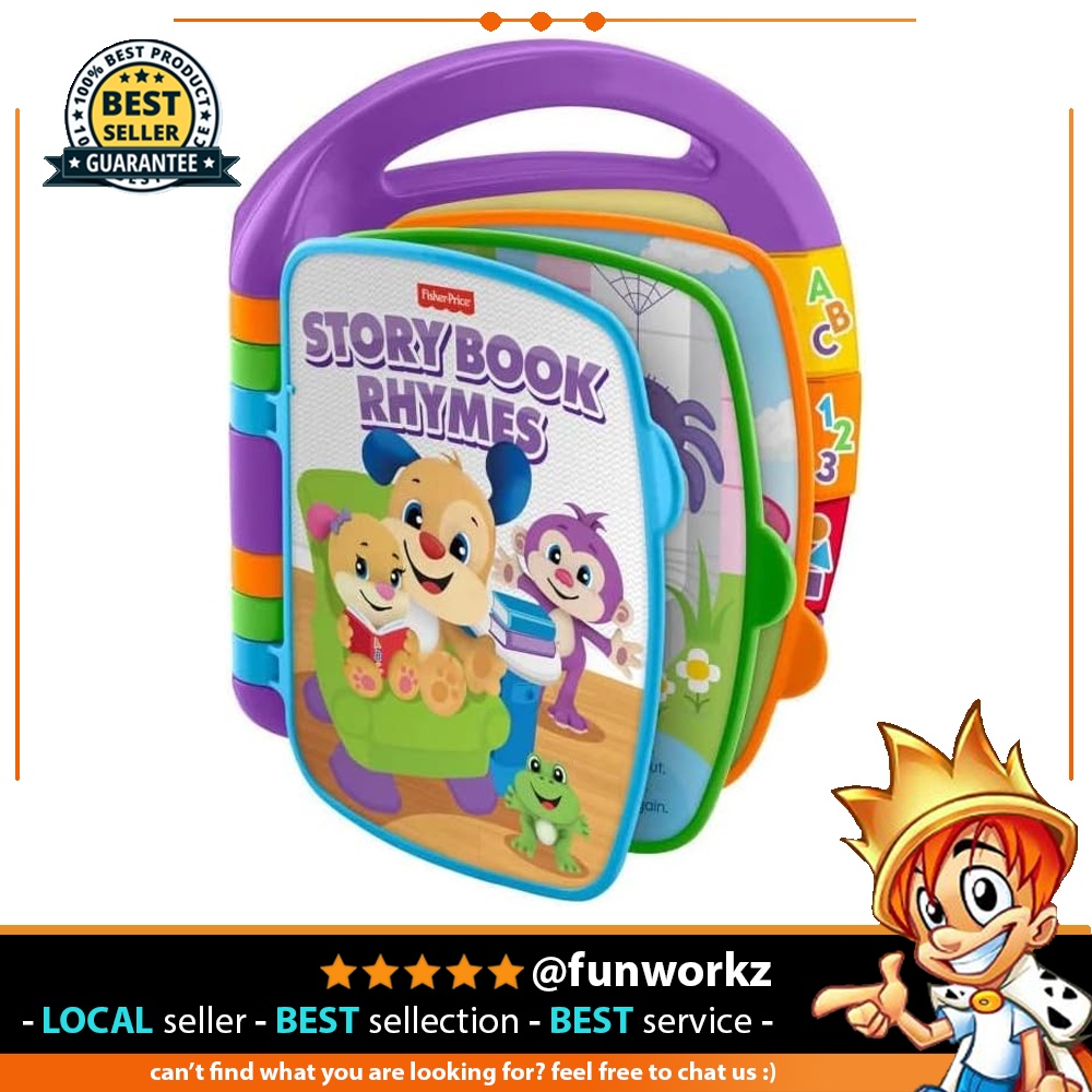 Fisher-Price CDH26 Laugh and Learn Storybook Rhymes Book, Hobbies ...