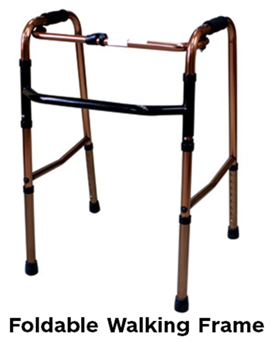 Foldable Walking Frame for Elderly Mobility Injury, Health & Nutrition ...
