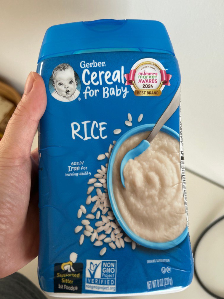 Gerber rice cereal, Babies & Kids, Nursing & Feeding, Weaning & Toddler ...