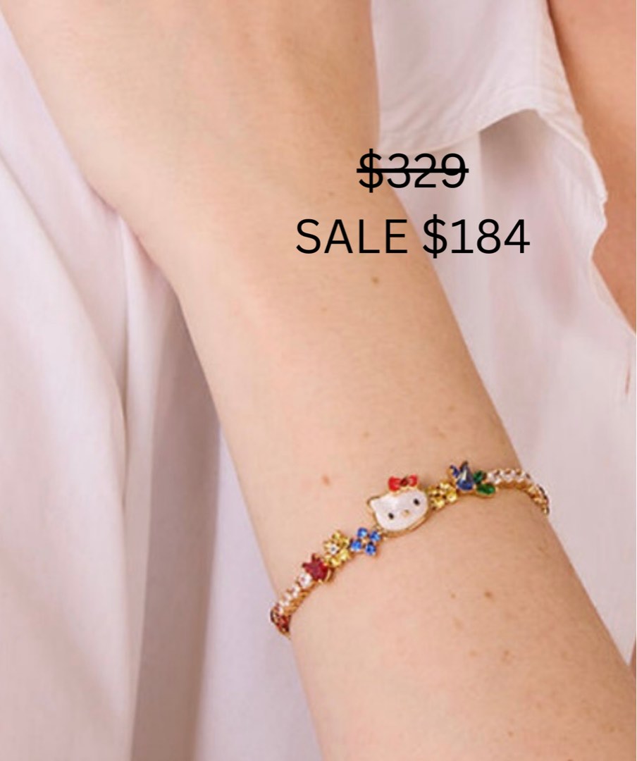 Hello Kitty X Kate Spade - tennis bracelet, Women's Fashion, Jewelry & Organisers, Bracelets on ...